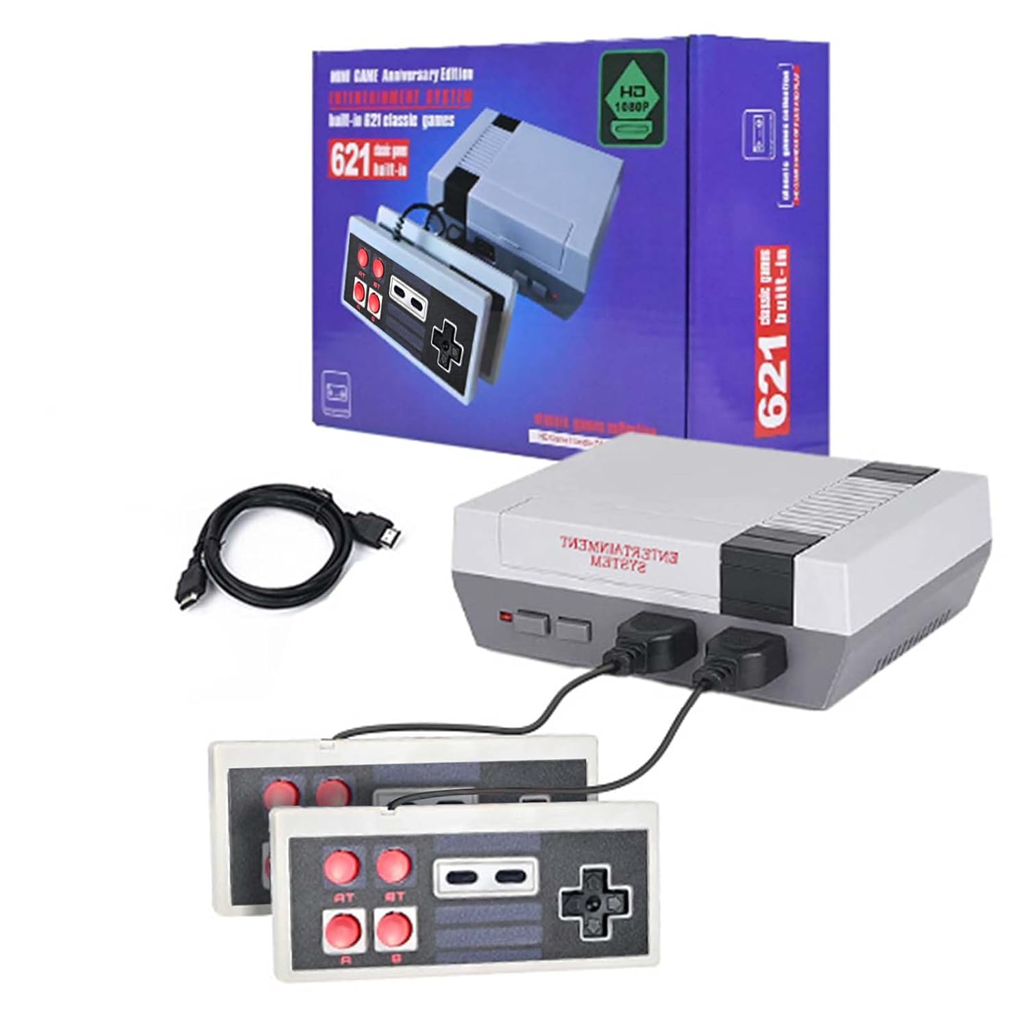Retro Game Console, Video Game Console with TF Card Slot for Game Saves ...