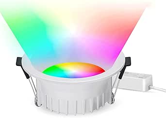 4 Inch LED Recessed Ceiling Light with Junction Box, Bluetooth LED Can ...