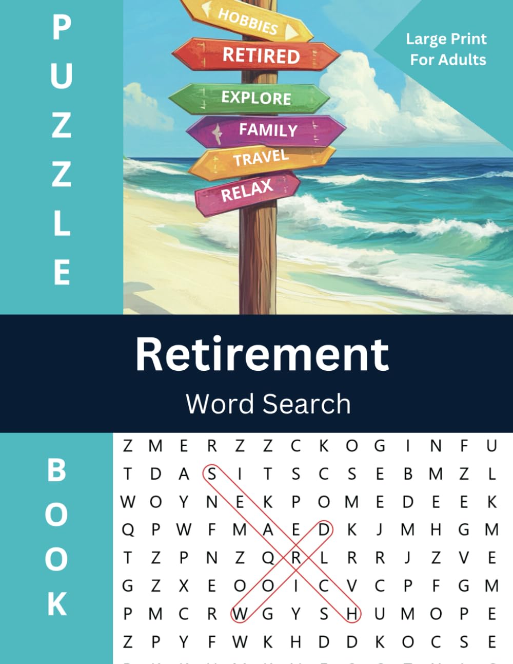 Retirement Word Search Puzzle: Celebrate Retirement with 100 Themed ...