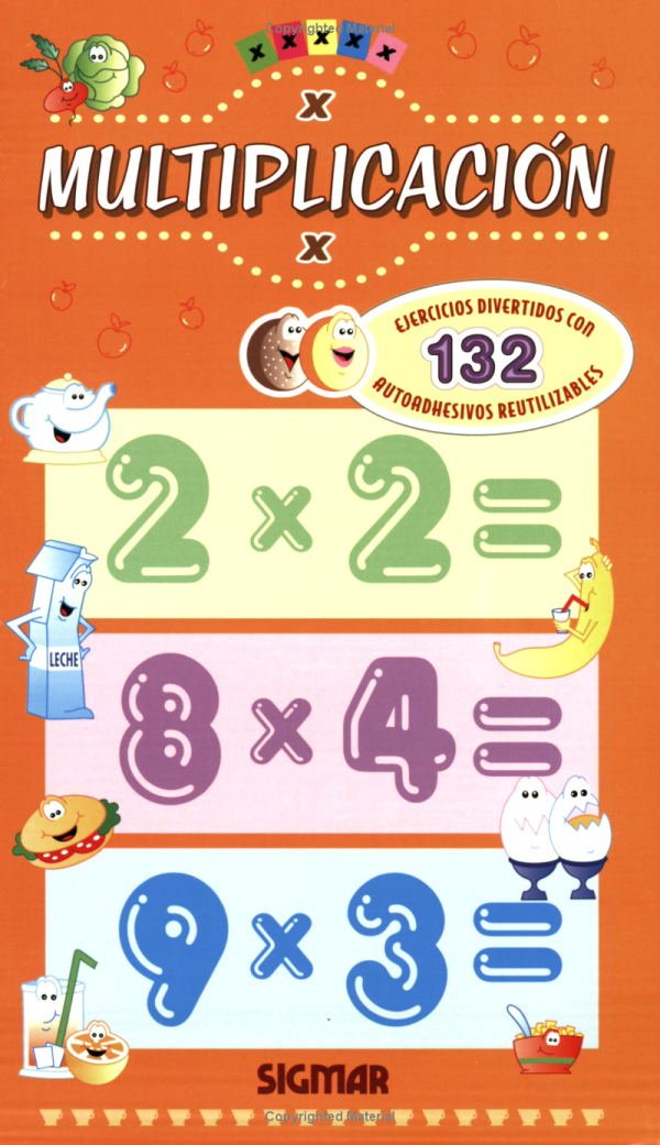 MULTIPLICACION (Un, Dos, Tres) (Spanish Edition): Sigmar: 9789501117936 ...