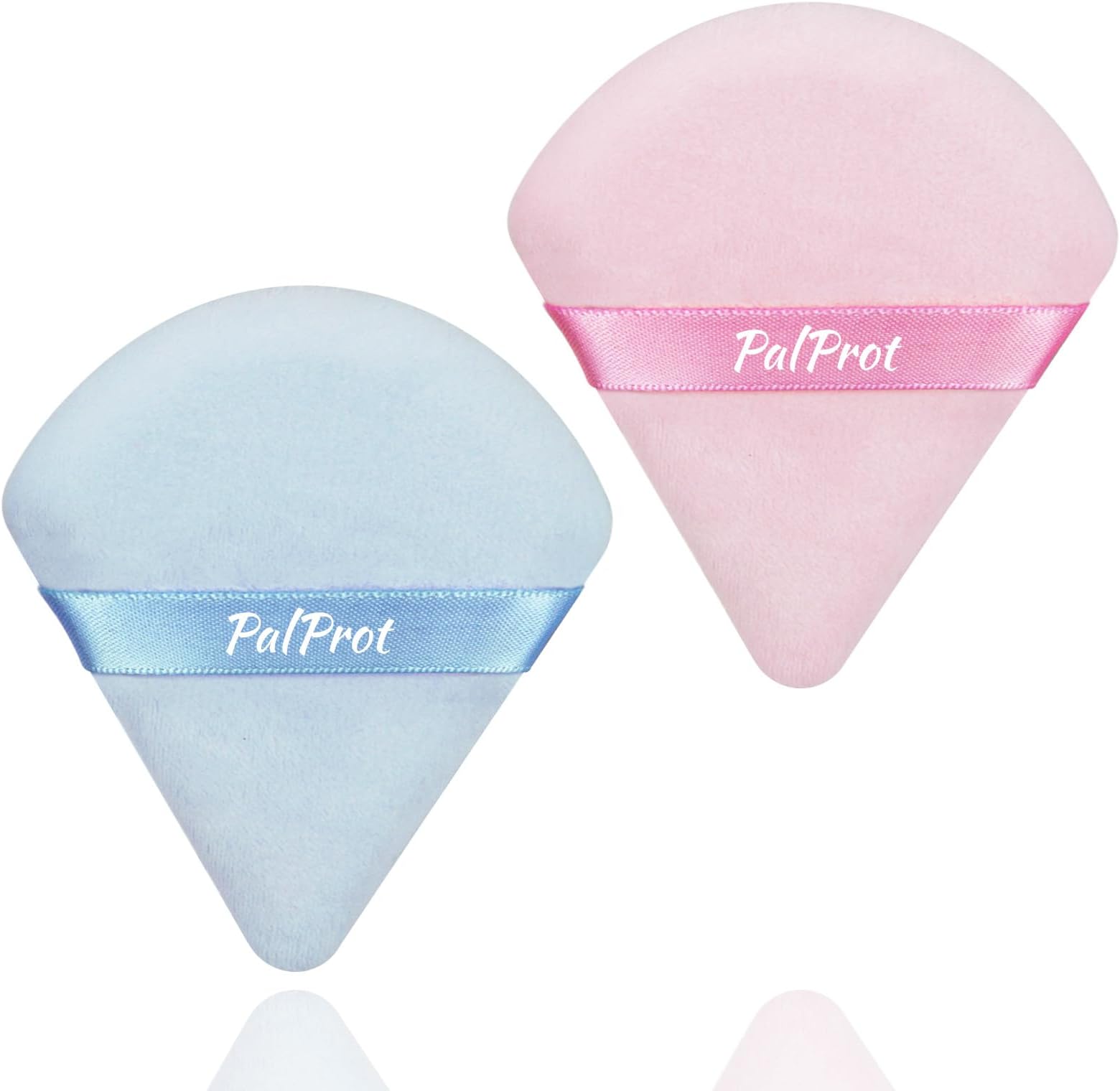 Amazon.com: 2 Pcs Triangle Powder Puff for Face - Soft Velour Makeup ...