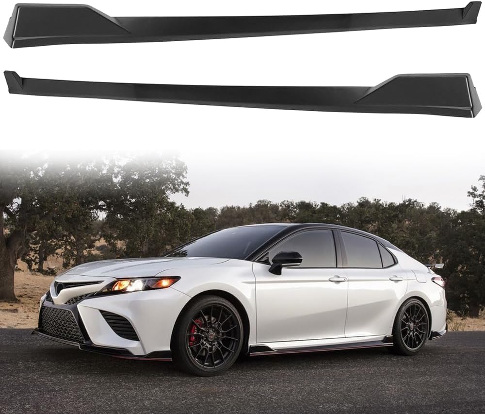 Amazon.com: skkyoro Side Skirts Extensions for Toyota Camry LE SE XSE ...