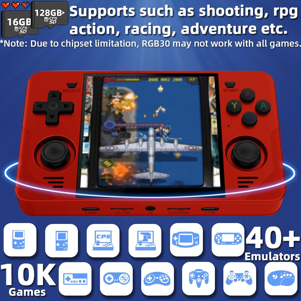 RGB30 Handheld Game Console 4.0 inch Pro Retro Games Consoles Classic ...