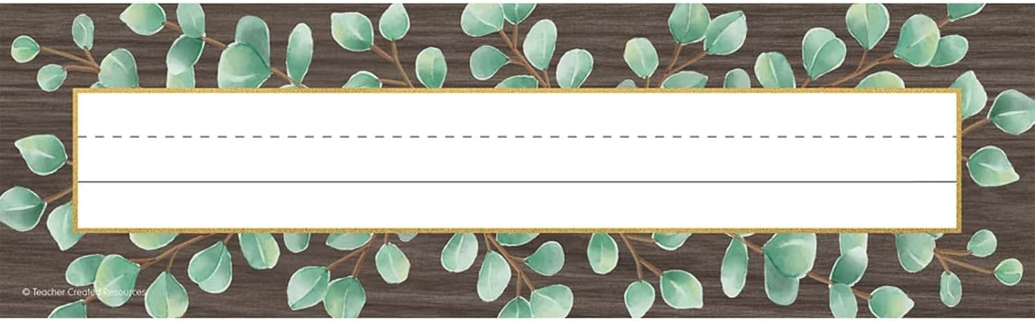 Teacher Created Resources Eucalyptus Flat Name Plates (TCR8691 ...