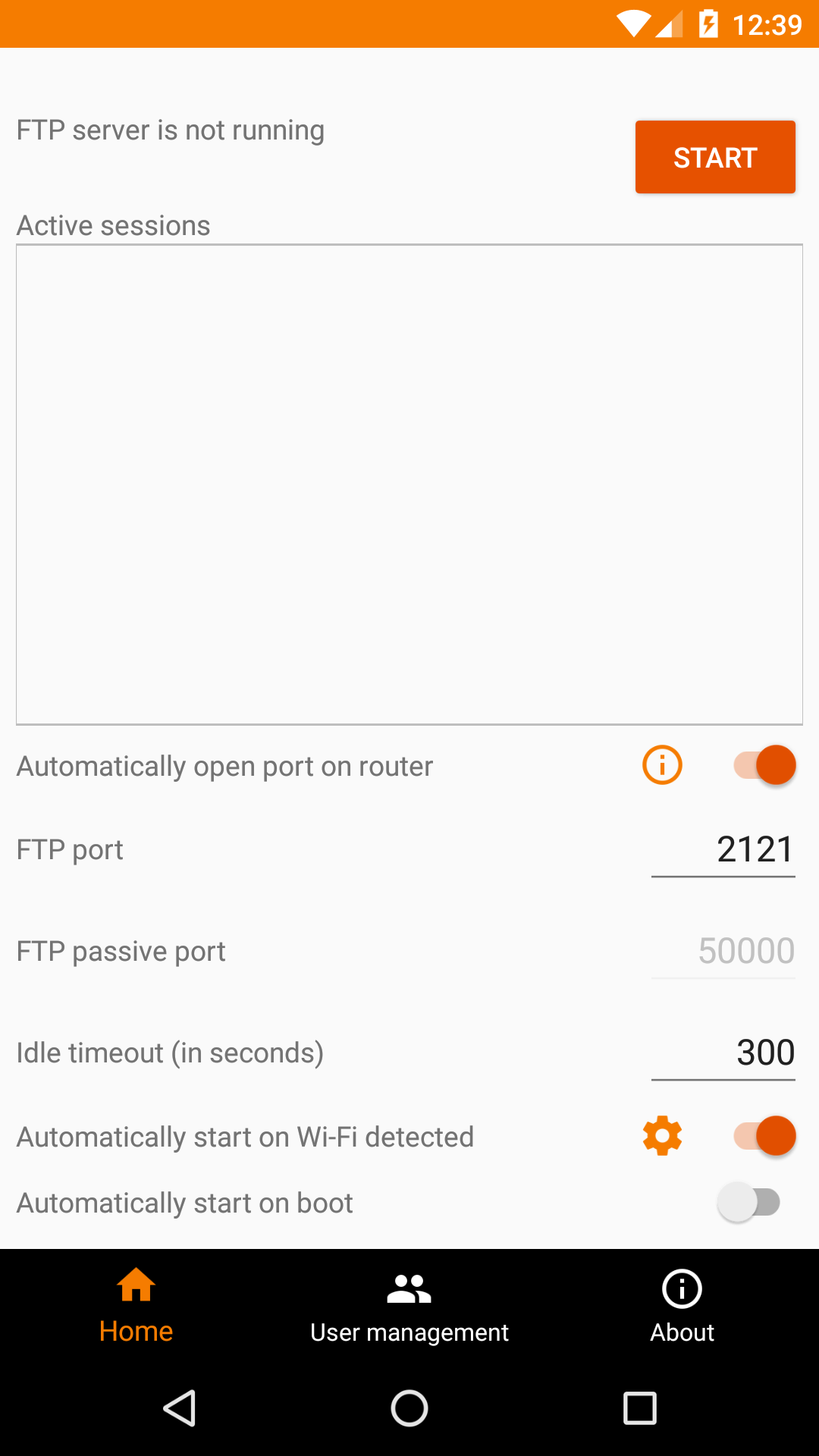 Wi-Fi FTP Server - Multiple FTP users - App on Amazon Appstore