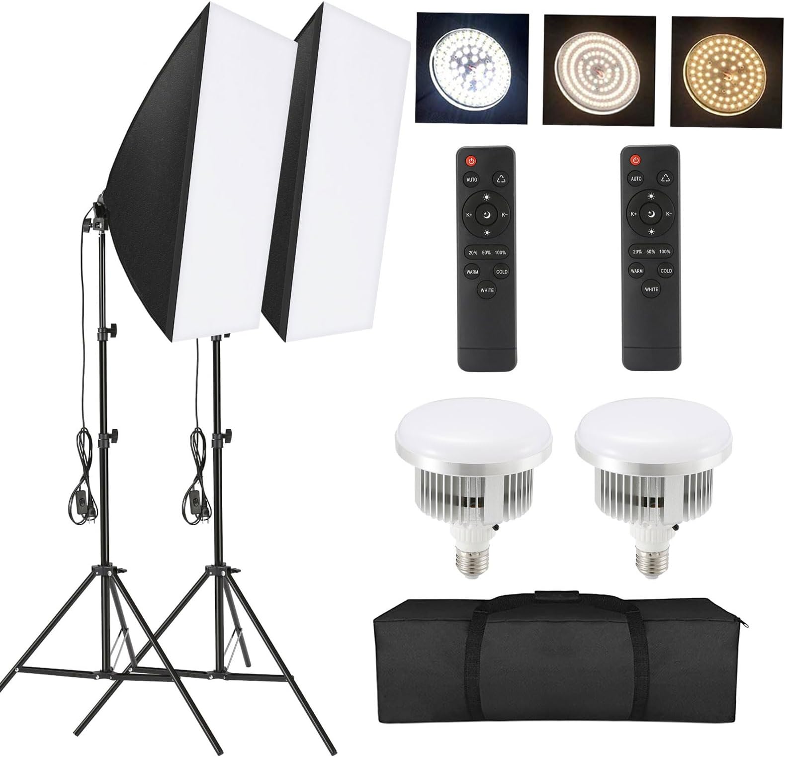 Amazon.com : Tiandirenhe Studio Photography Lighting Kit, Softbox ...