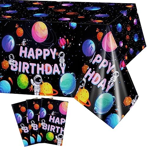 Amazon.com: PHOGARY Space Tablecloth Outer Space Party Decorations ...