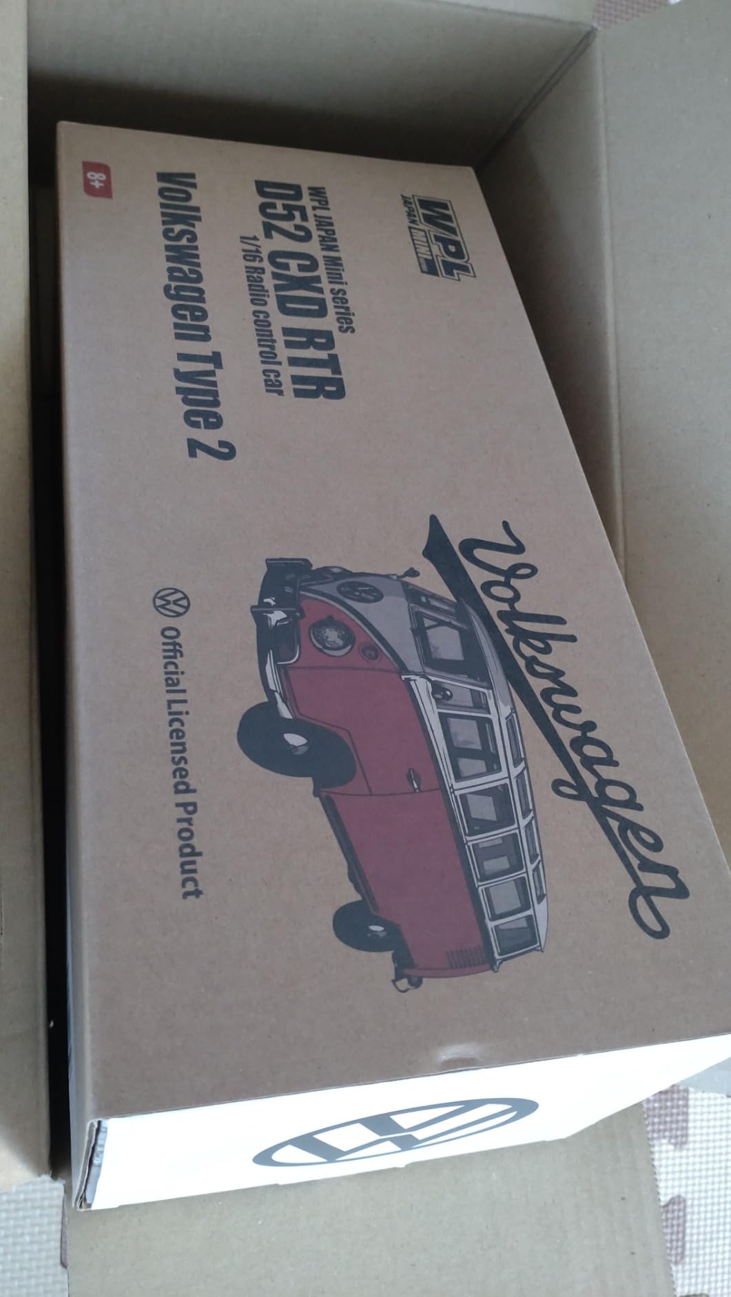 Amazon.co.jp: CXD D52 RTR Volkswagen Type 2 (ワーゲンバス) 1/16スケール WPL JAPAN ...