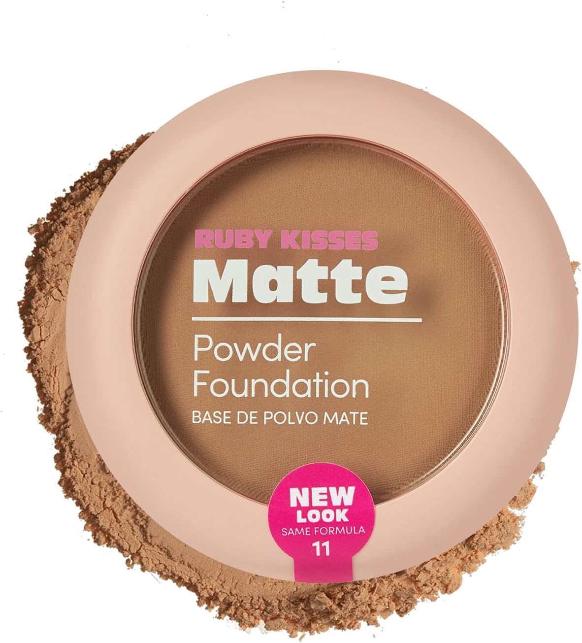 Amazon.com : Ruby Kisses Matte Powder Foundation, Mocha, Unisex, 8 ...