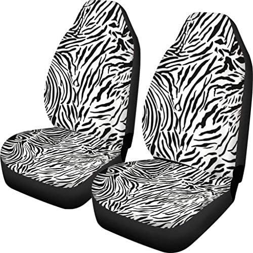 Amazon.com: UNICEU Trendy White Zebra Animal Print Car Seat Covers ...