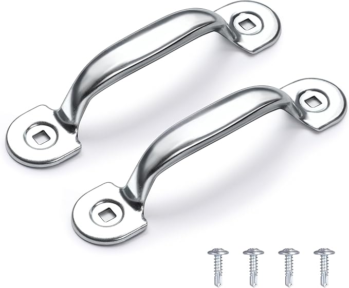 SIHAI 2 Packs Garage Door Lift Handle, Galvanized Roll Grip Handle for ...