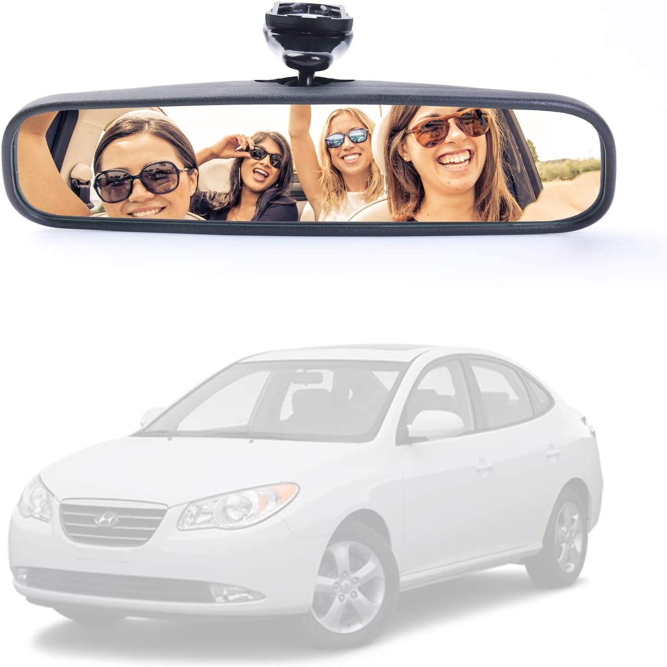 Amazon.com: X AUTOHAUX Inside Rear View Mirror Assembly for Hyundai ...