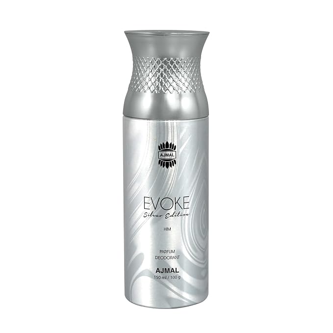 Buy Ajmal Evoke Silver Edition Deodorant 150ML Body Spray Gift For men ...