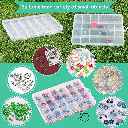 HAOBIN Storage Box with 24 Compartments Sorting Boxes PP Sorting Boxes ...