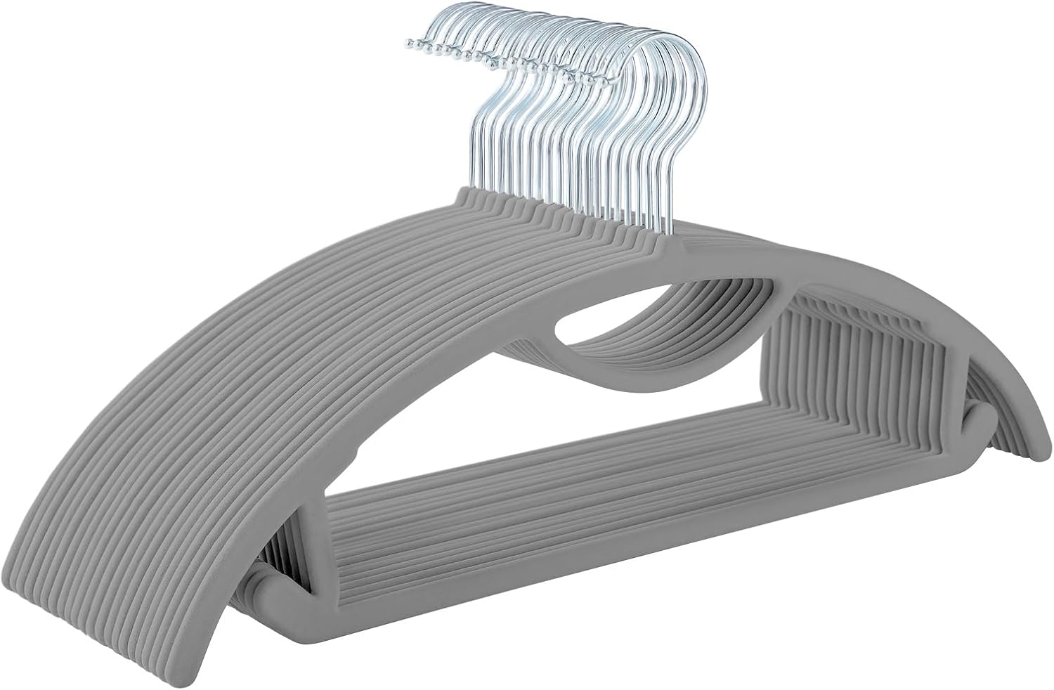 Amazon.com: MIZGI Premium Velvet Hangers 50-Pack,No Shoulder Bump ...