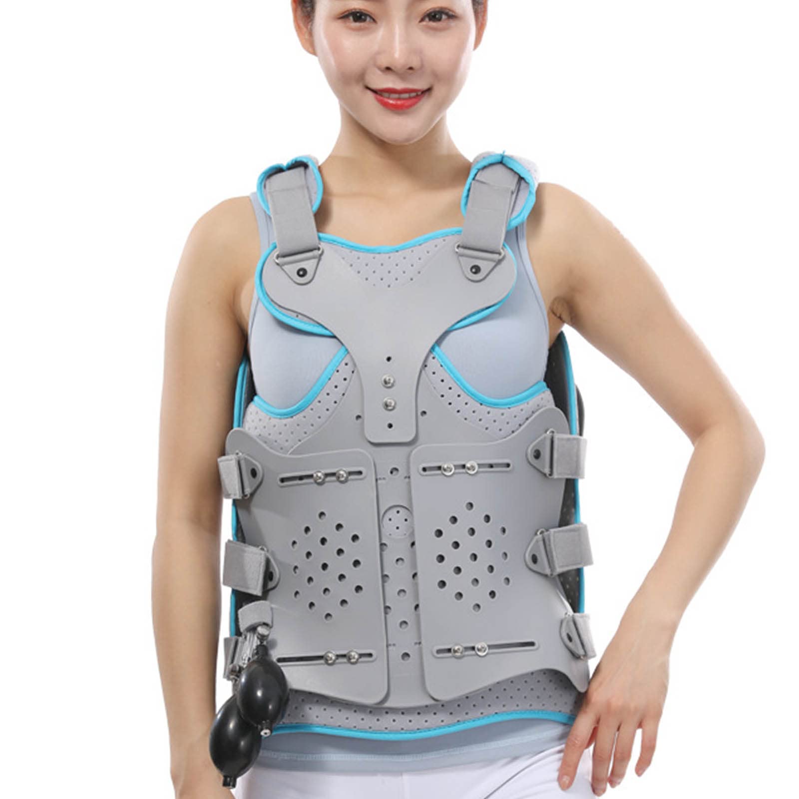 Buy CHUANGRUN Thoracic Full Back Brace, Lightweight & Adjustable Back ...