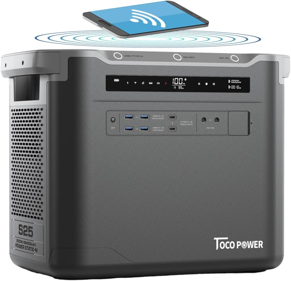 Amazon.com: Tocopower 2000W 1997Wh Portable Power Station : Everything Else