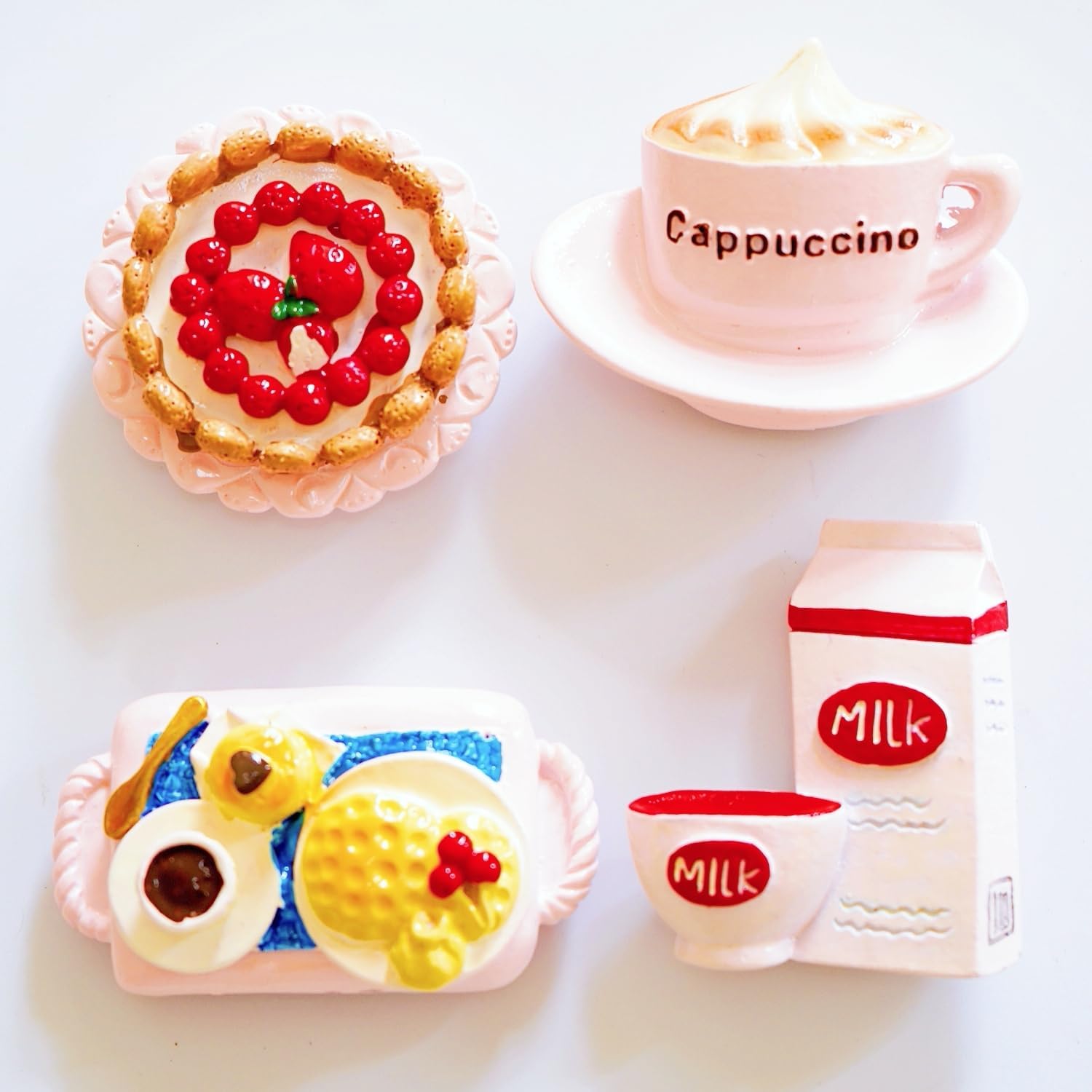 Amazon.com: 10PCS Refrigerator Food Magnets, 3D Resin Simulation Food ...