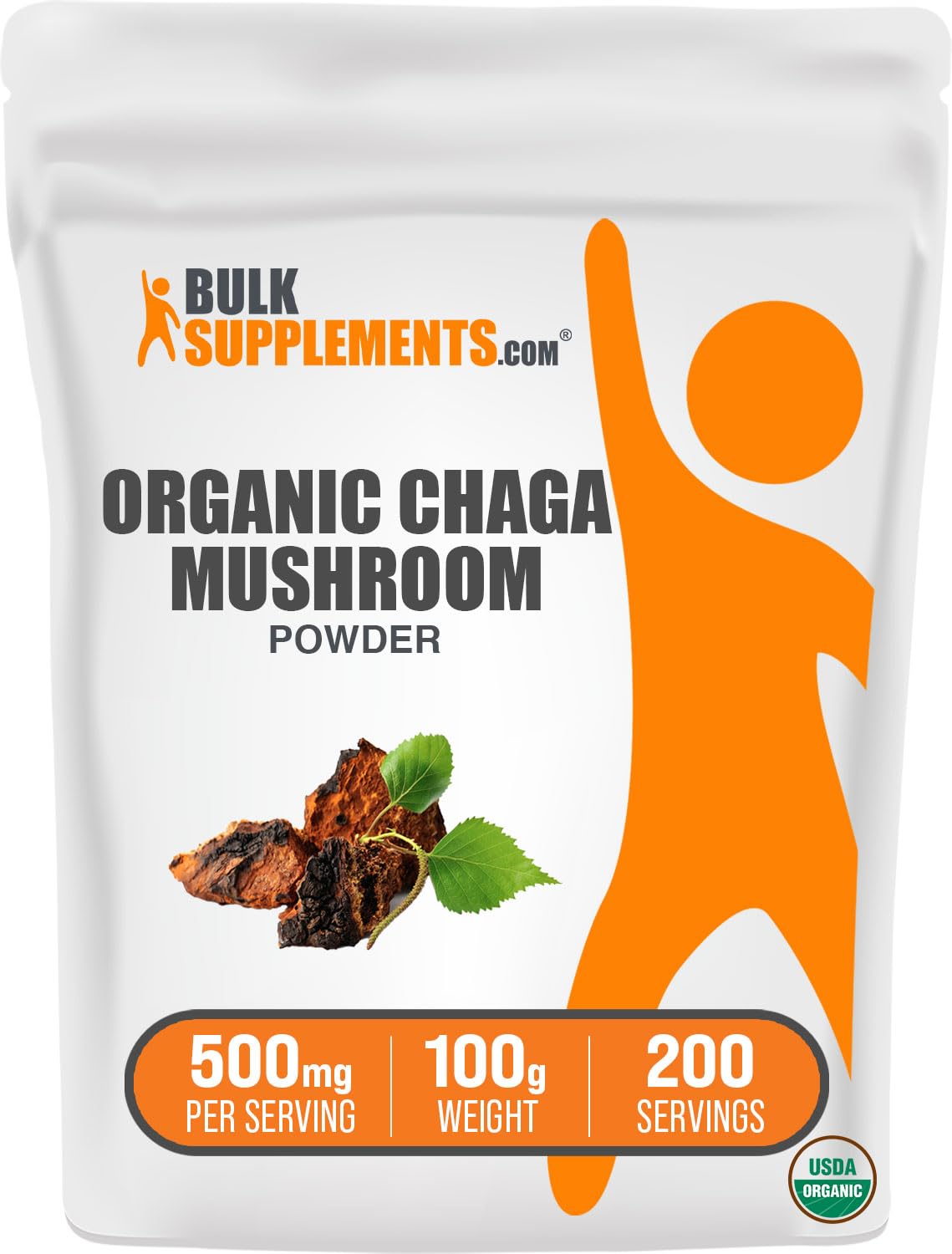 Amazon.com: BulkSupplements.com Organic Chaga Mushroom Powder - Chaga ...