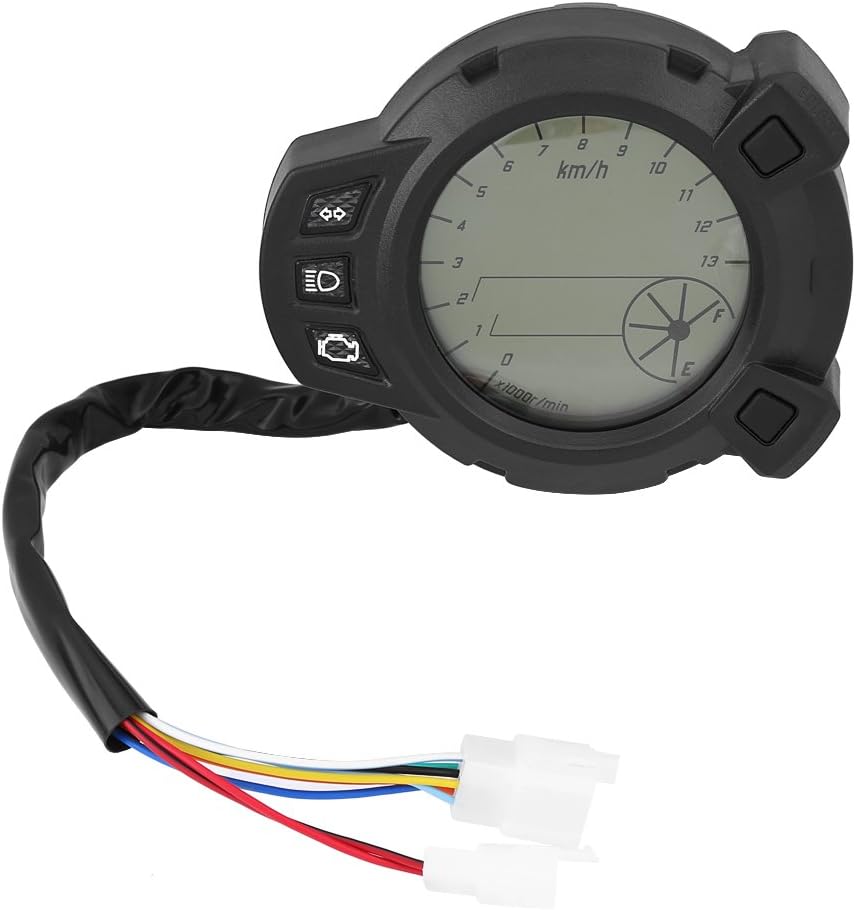 Amazon.com: Universal Motorcycle Digital LCD Speedometer, Motorcycle ...