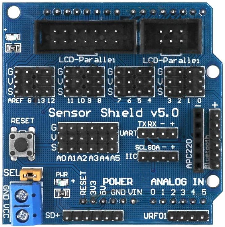 Buy Besomi ElectronicsSensor Shield v5.0, Expandable Board for Robotics, Compatible with Arduino ...