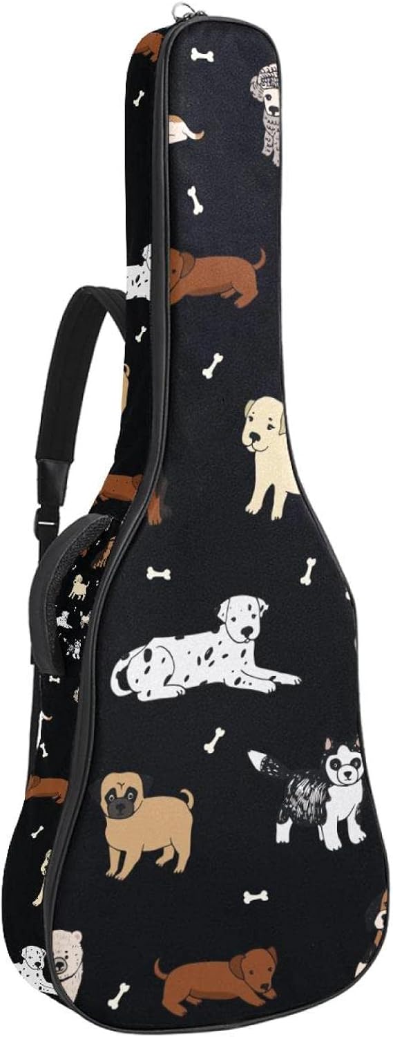 Amazon.com: Acoustic Guitar Bag Puppy Dog Pets Animals Guitar Case ...