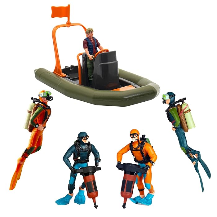 Buy People Models Underwater Swimmers Action Figures Realistic Divers ...
