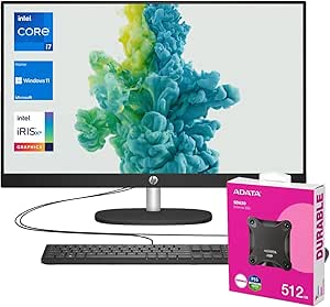 Amazon.com: HP Computadora de escritorio todo en uno i7-1355U de 27 ...