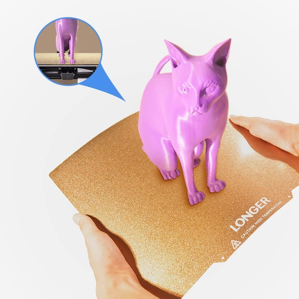 Snapklik.com : LONGER PEI Sheet, 3D Printer Heatbed Hot Bed, Flexible ...