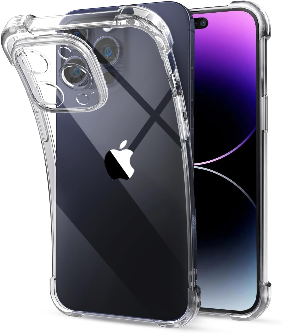 Amazon.com: Temdan Designed for iPhone 15 Pro Max Case Clear, [Crystal ...