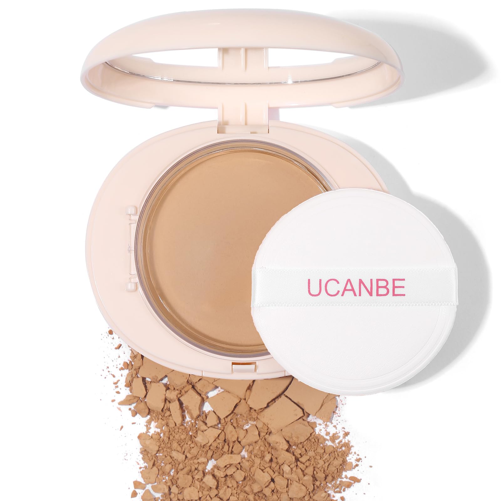 Amazon.com : UCANBE 2-in-1 Pressed Face Powder & Foundation Makeup ...