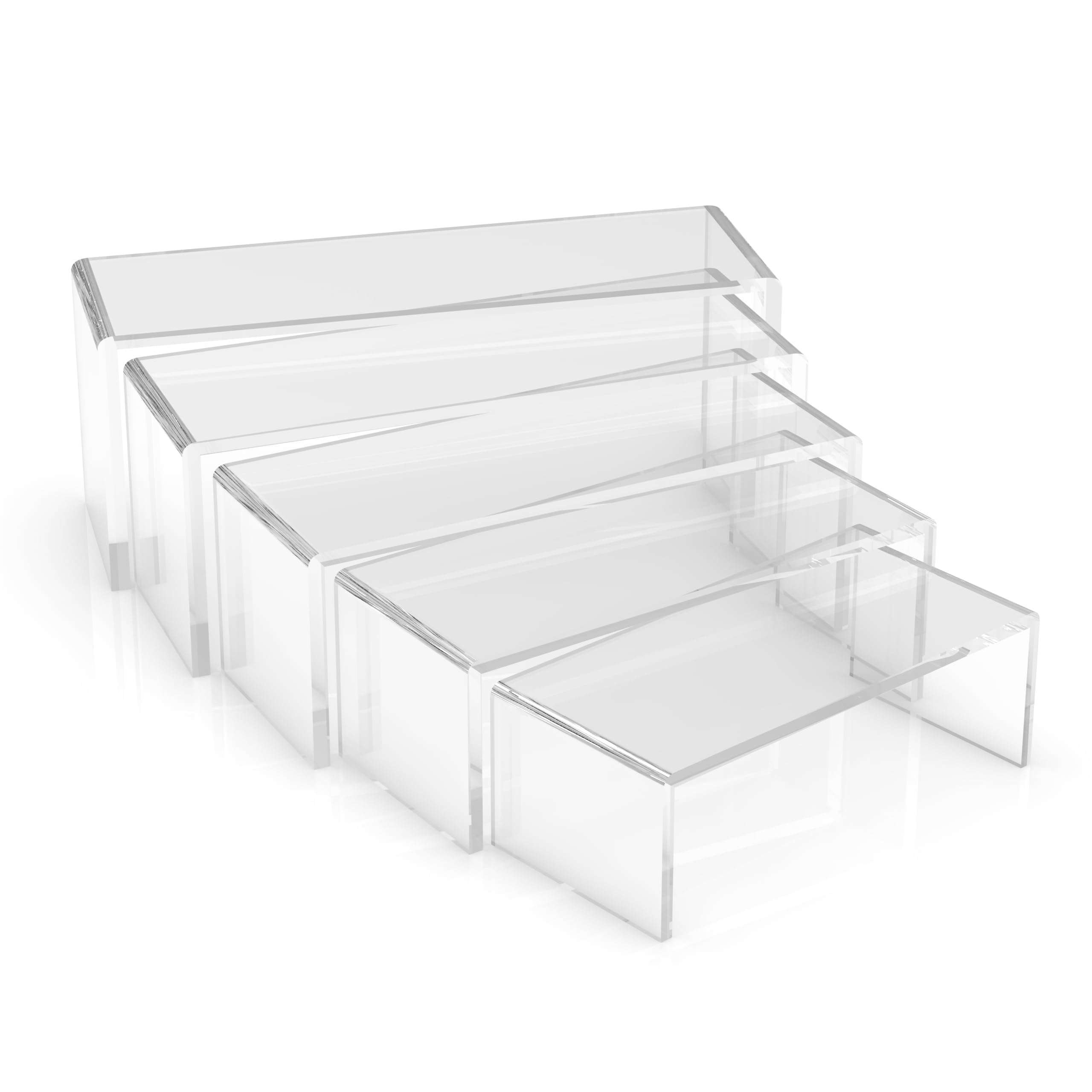 FAZMoss Clear Acrylic Display Stand, 5 Sizes, Clear Acrylic Display ...