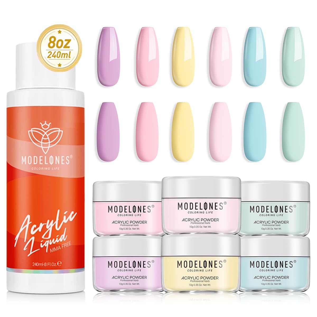 Amazon.com: Modelones 8 oz Monomer - Professional Monomer Acrylic Nail ...