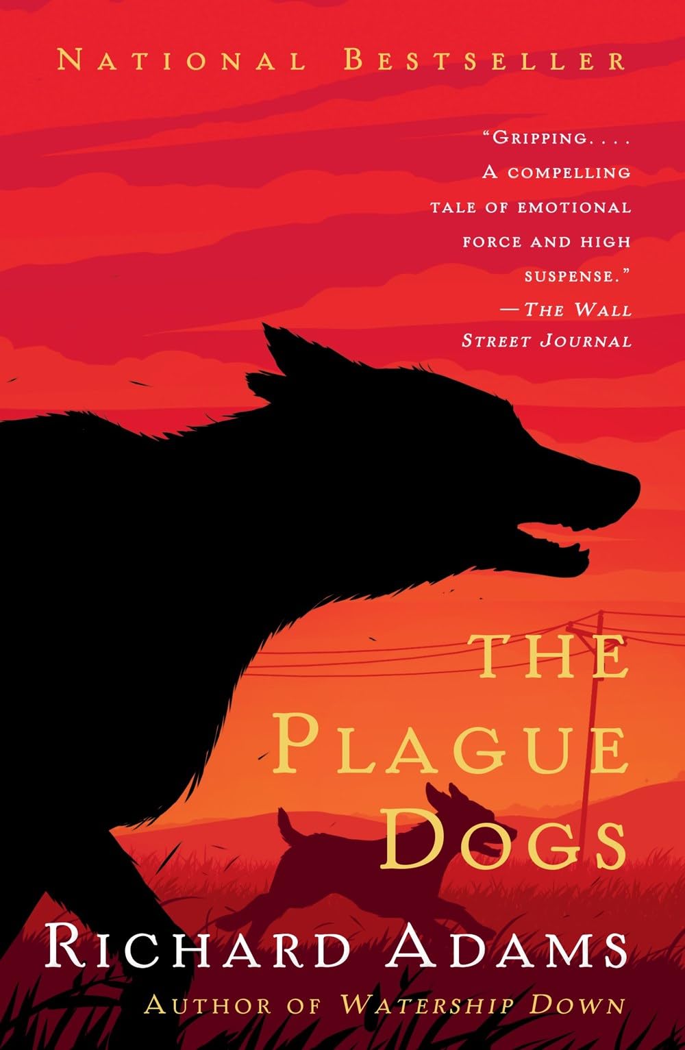 The Plague Dogs.[Novel about two dogs,Snitter & Rowf,and a fox ...