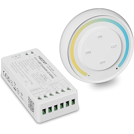 PAUTIX Single Color+CCT LED Controller Kit,2.4G RF Wireless Remote ...