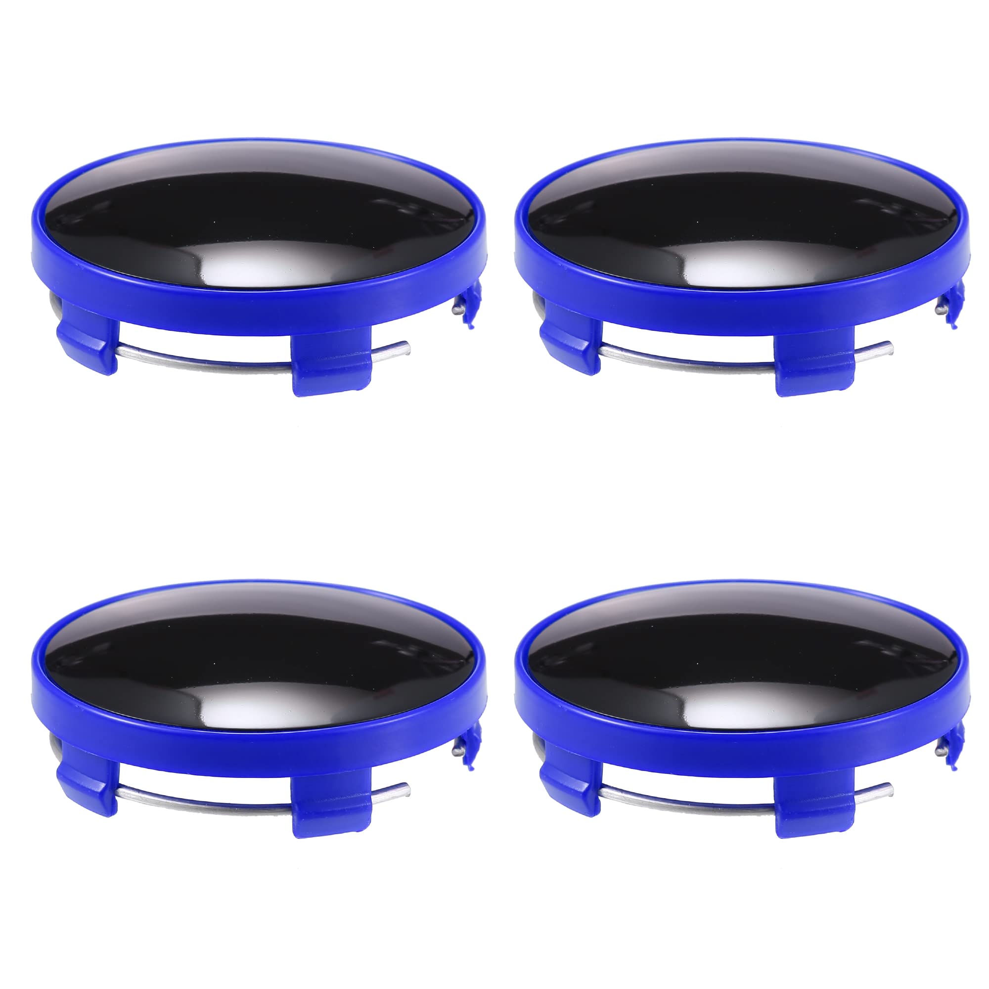 Amazon.com: X AUTOHAUX 4pcs 60mm Dia 5 Clips Wheel Tyre Rim Center Hub ...