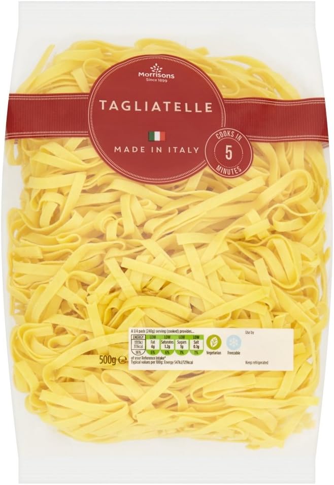 Morrisons Kitchen Italian Tagliatelle Pasta, 500g : Amazon.co.uk: Grocery