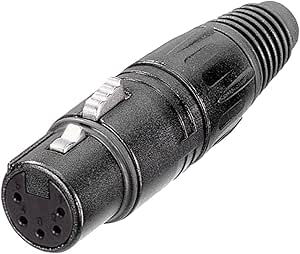 Amazon.com: Neutrik NC5FX-BAG 5 Pole Female Cable Connector w/Black ...