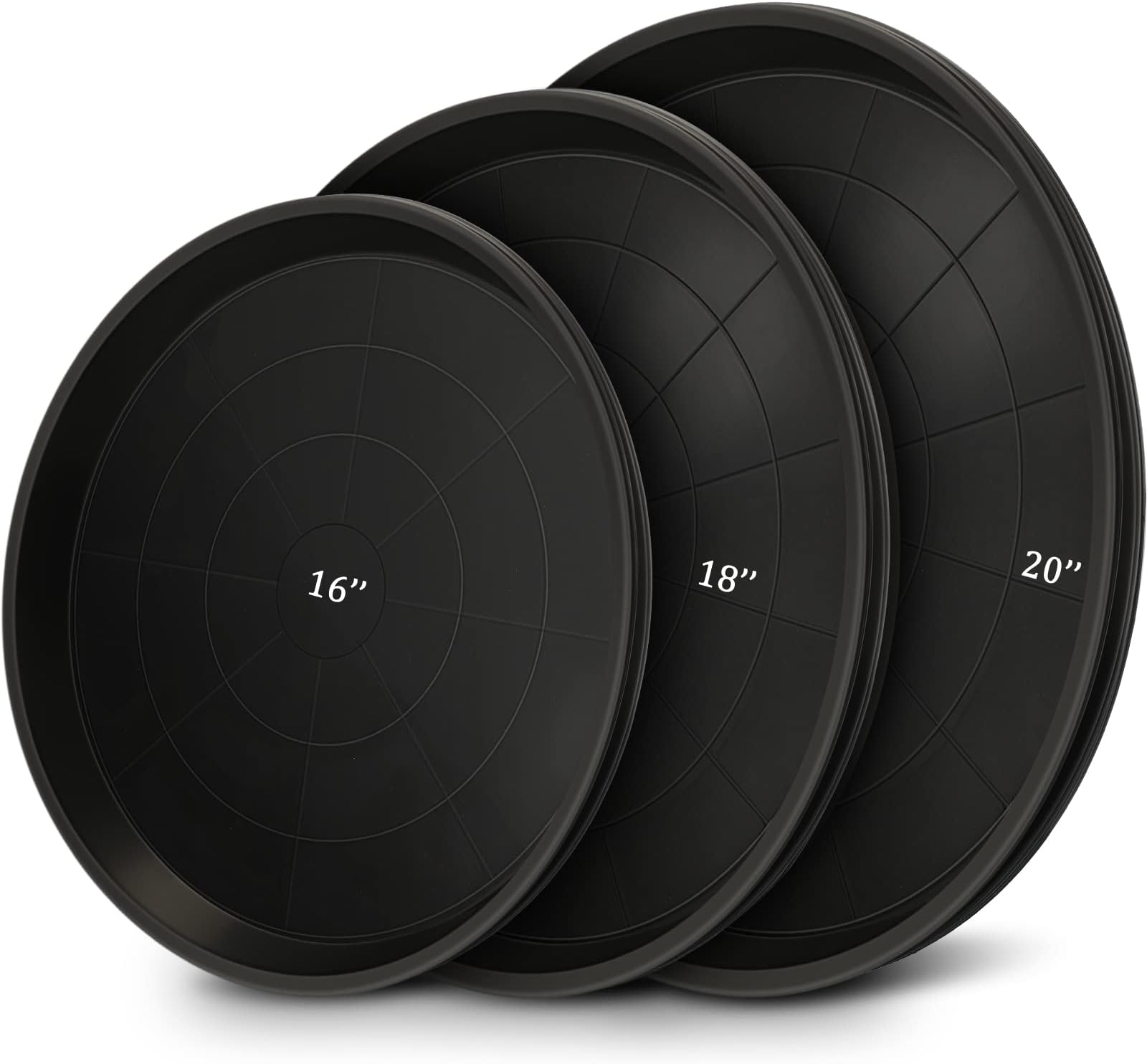 Amazon.com : Eccliy 12 Pcs Plastic Plant Saucers Round Plant Tray Large ...