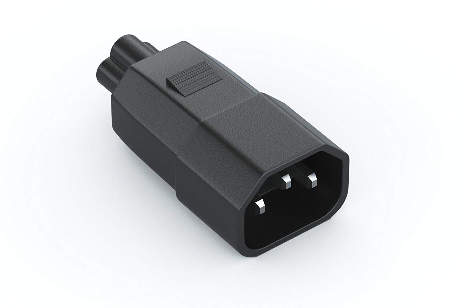 Pwr IEC 60320-C14 3-Pin Female Plug to IEC 60320-C5 3-Slot Male ...
