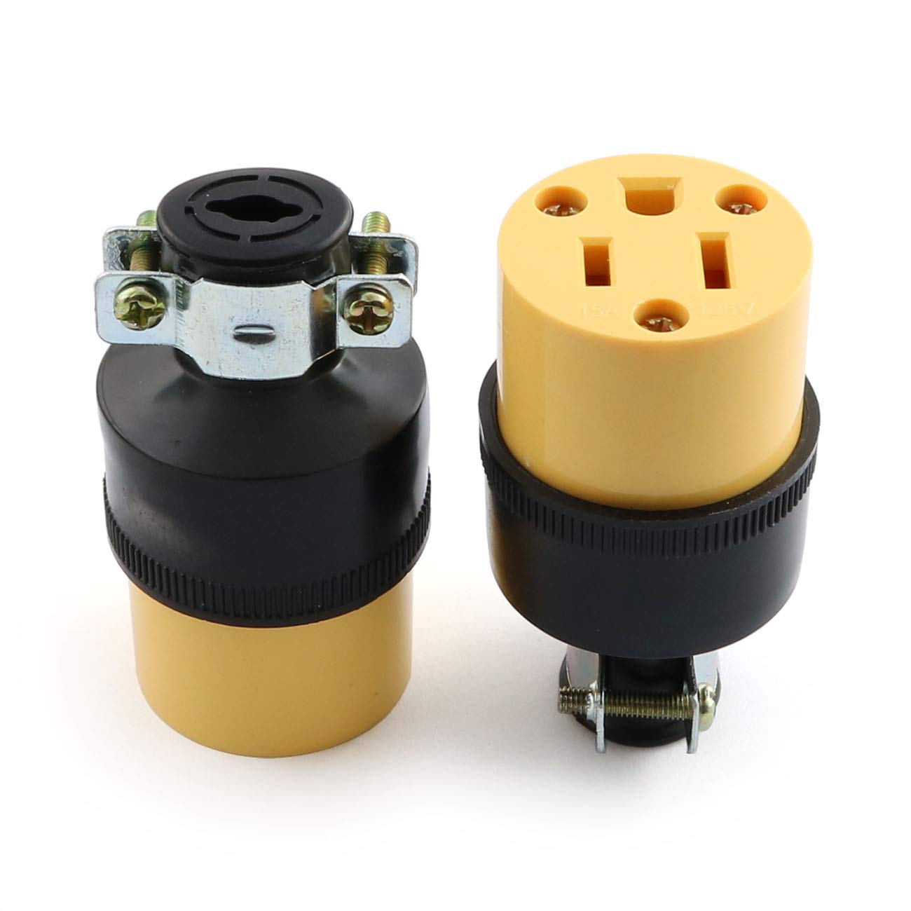 Amazon.com: ZRM&E 2pcs Female Electrical Plugs End Extension Cord ...