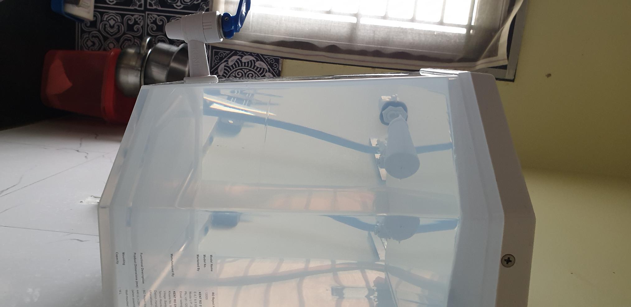 Kent - 13005 RO Reject Water Storage Tank 14- litres Wall-Mountable ...
