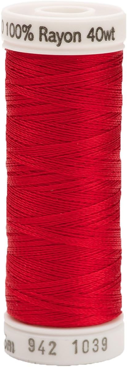 Amazon.com: Sulky 942-1039 Rayon Thread for Sewing, 250-Yard, True Red
