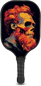 Amazon.com : SHENCANG BLUE Pickleball Paddles with Designer Skull Anime ...