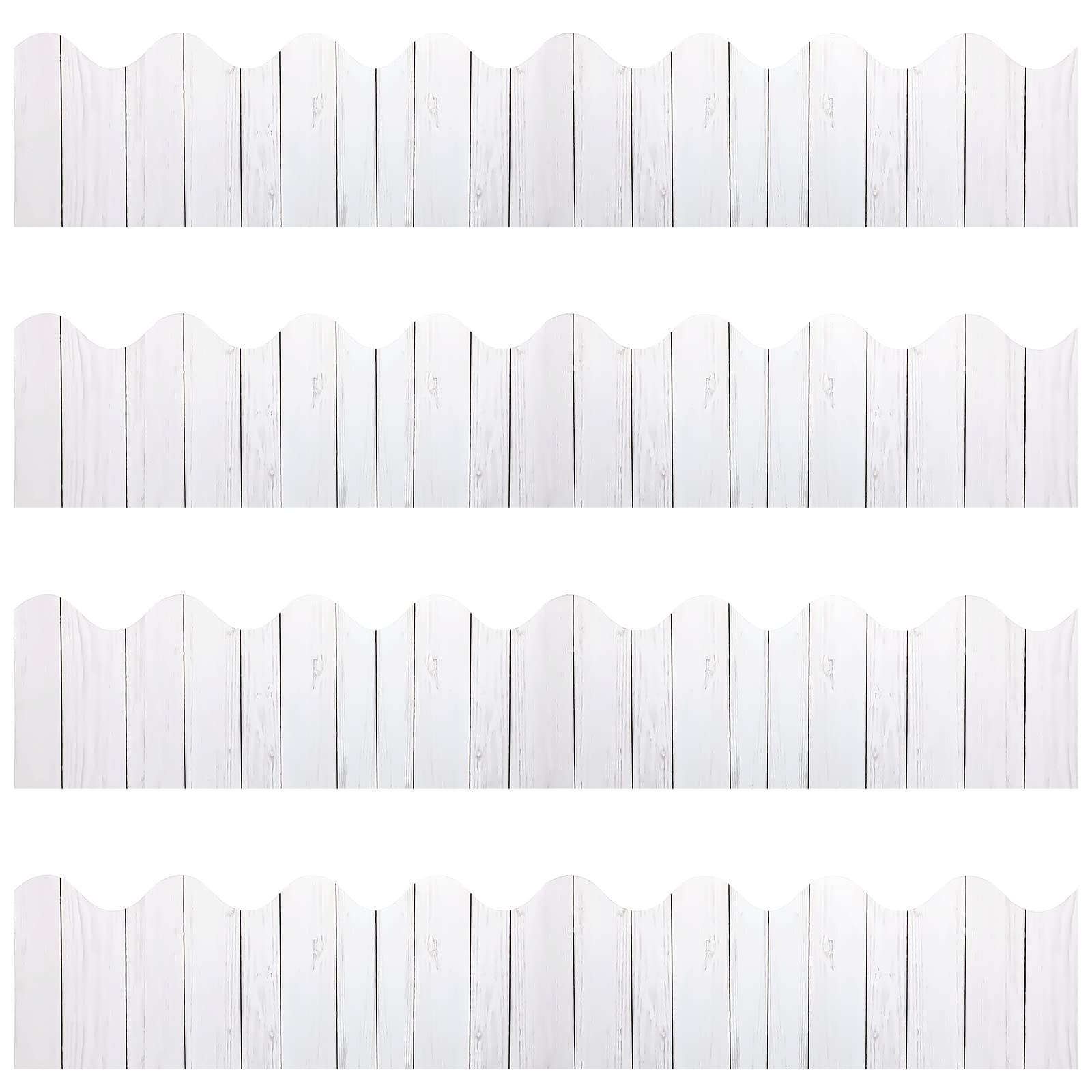 Amazon.com: 100 Feet White Wood Bulletin Board Border Straight Border ...