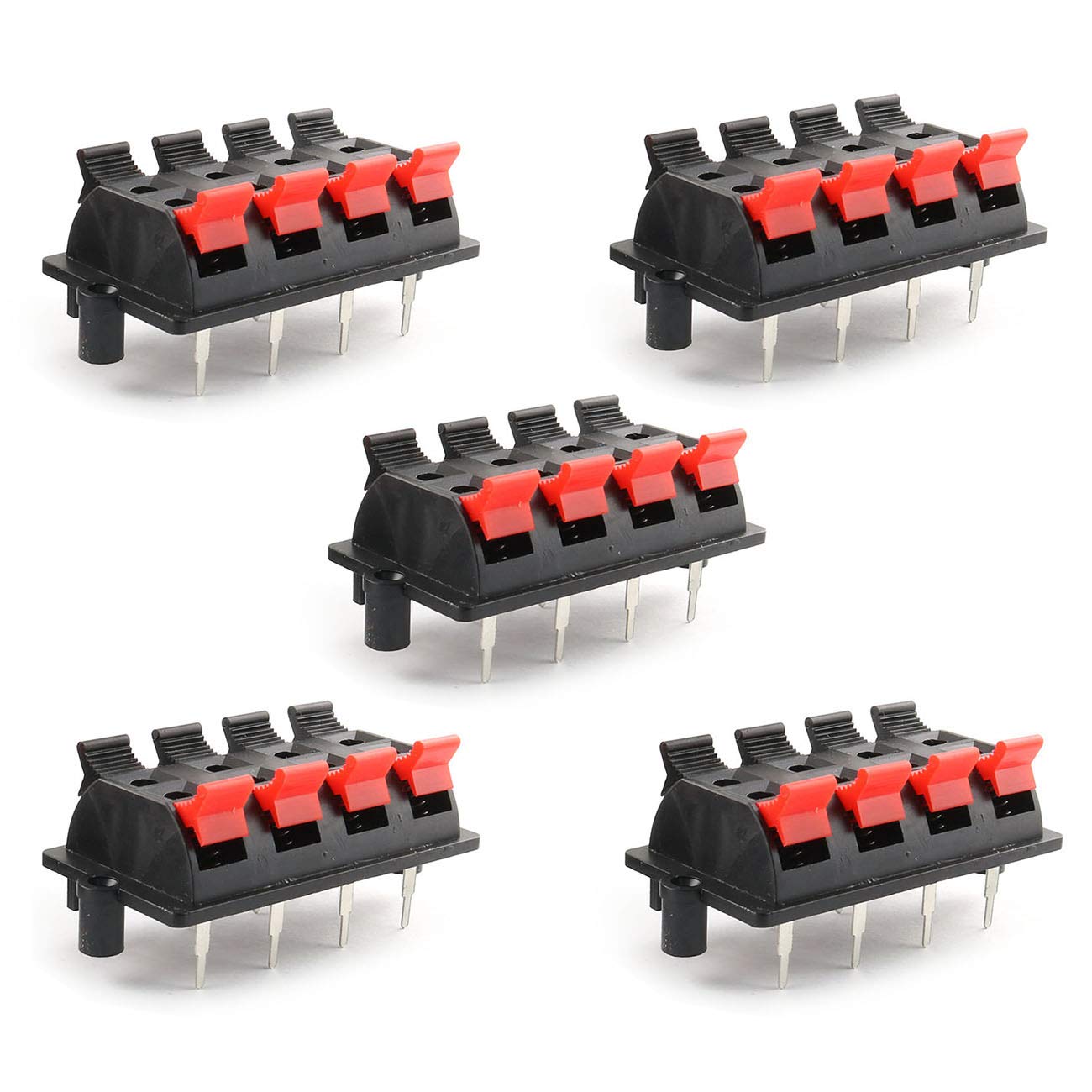 E-outstanding Stereo Speaker Terminal Connector 5 PCS 8 Position 2 Row ...