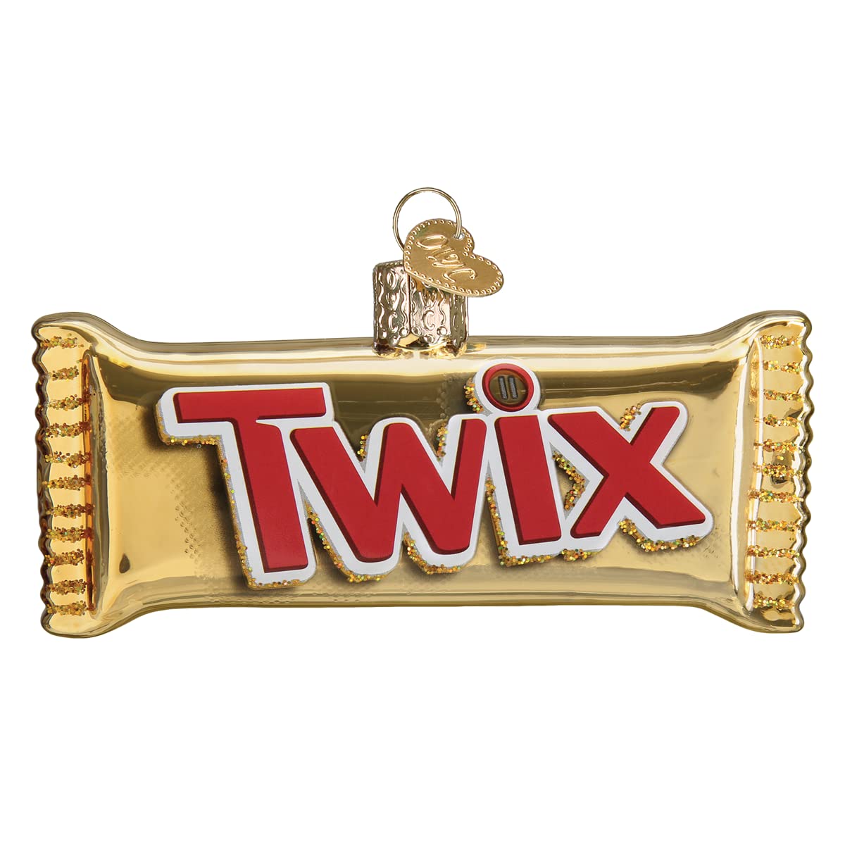Amazon.com: Old World Christmas Twix Glass Blown Ornament for Christmas ...