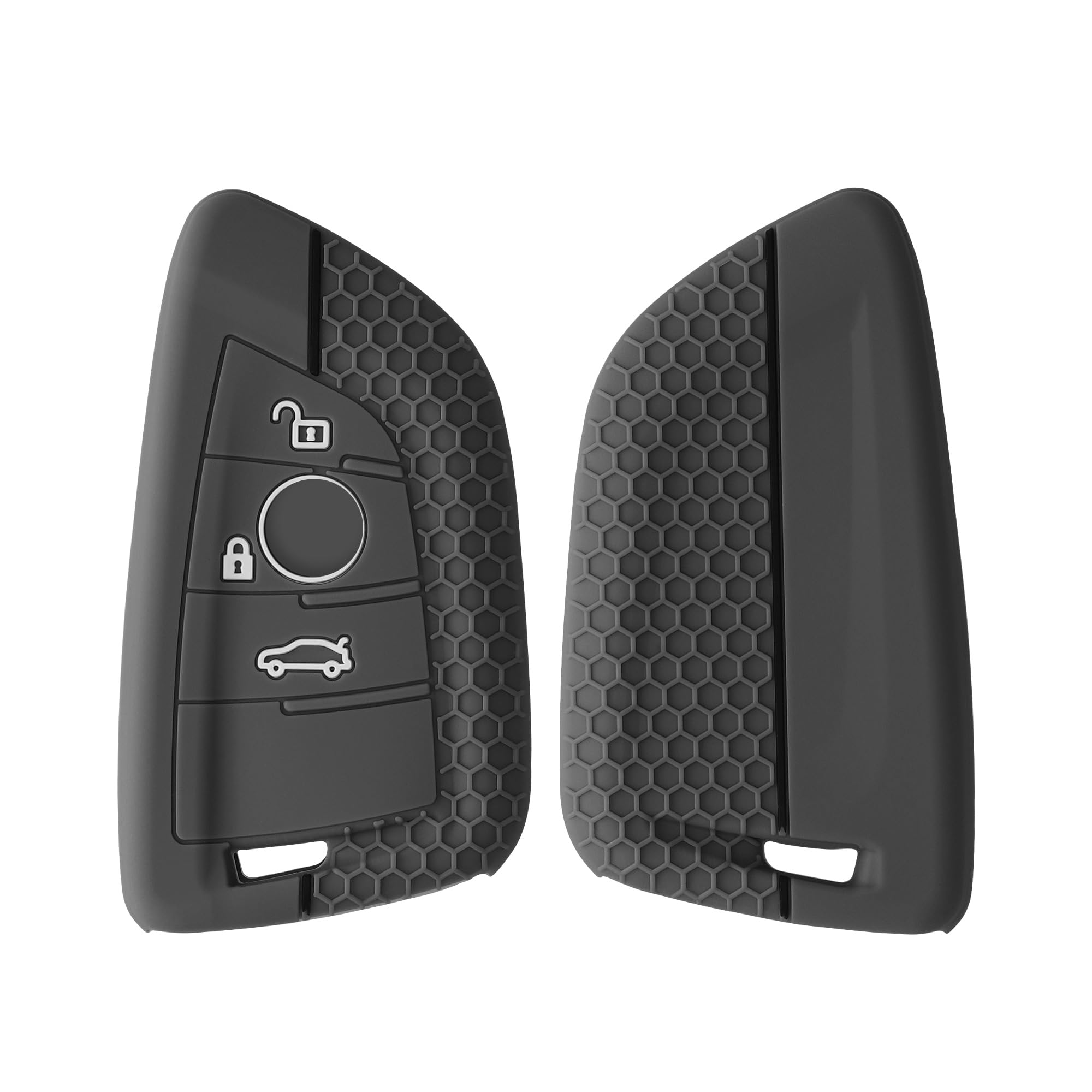 kwmobile Car Key Cover Compatible with BMW 3 Button Car Key Smart Key ...