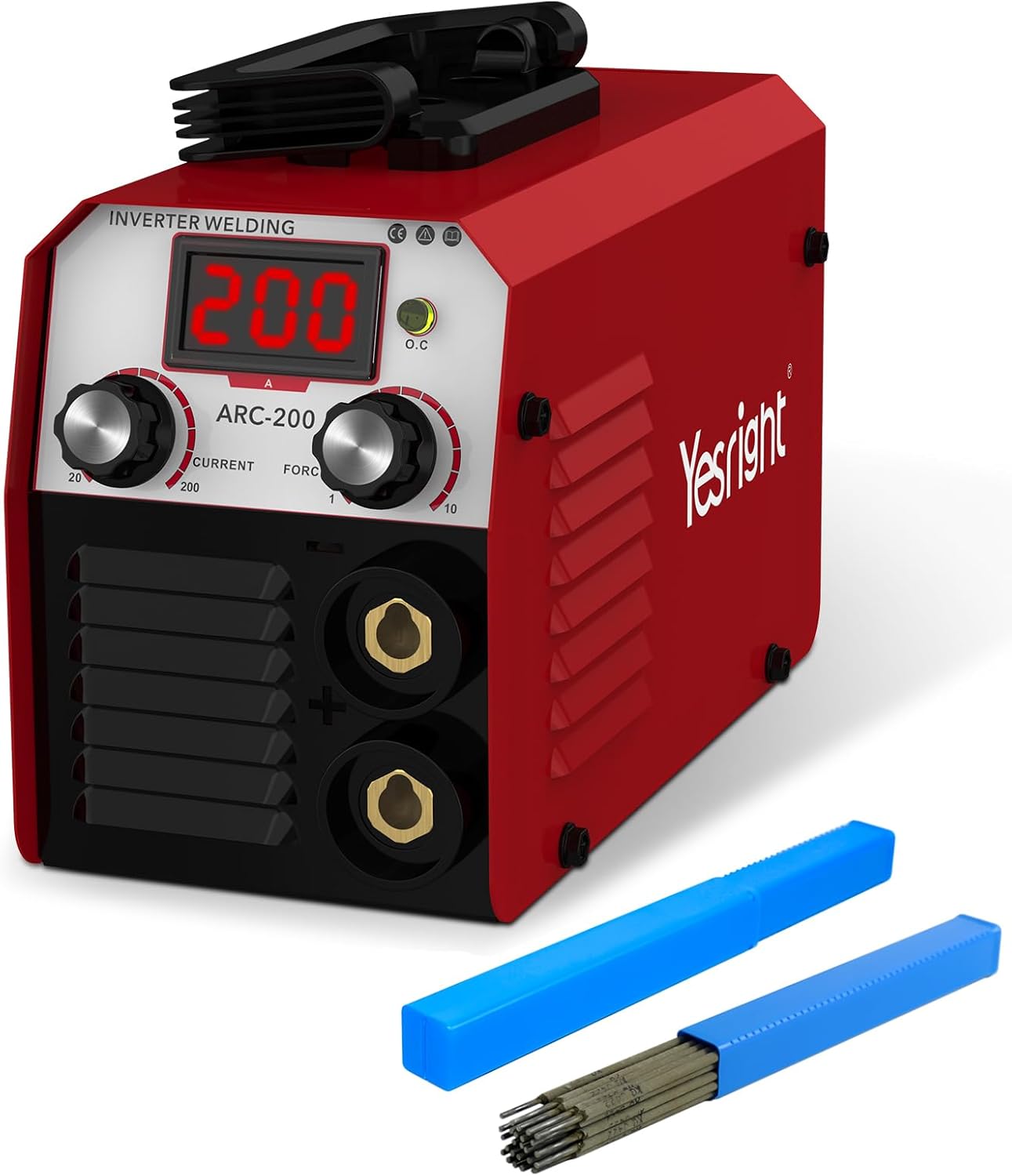 YesRight 200A MMA Welding Machine 110V Stick Welder Machine Portable ARC Welder & 1/8" Stick ...