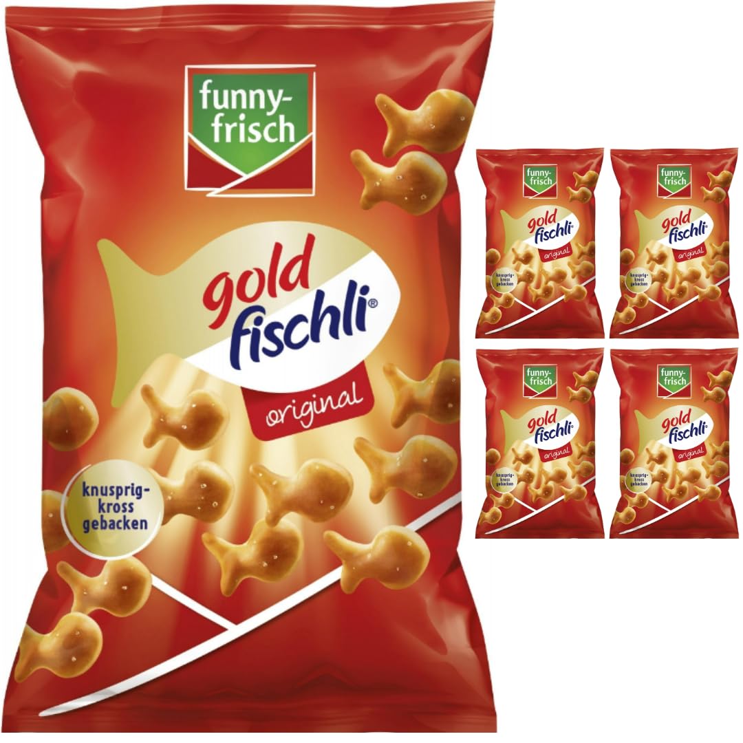 Funny-frisch Gold fischli original 100 gramm Crackers x 5 Stück ...